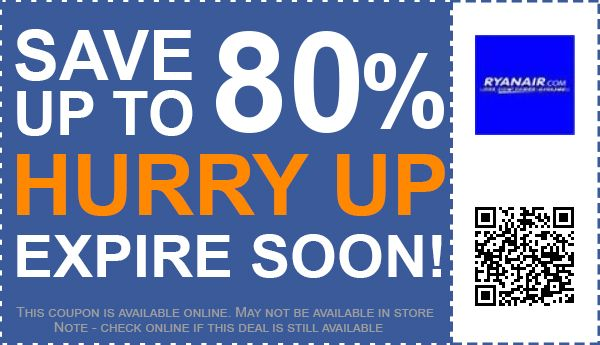 65 Off Ryanair Vouchers Discount Codes January 2020 65 Off Ryanair Vouchers Discount Codes January 2020