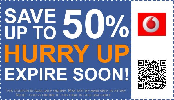 $300 Off Vodafone Promo Codes, Discount Codes & Deals