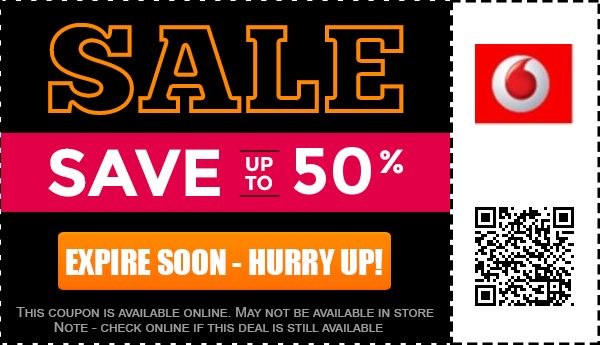 $300 Off Vodafone Promo Codes, Discount Codes & Deals