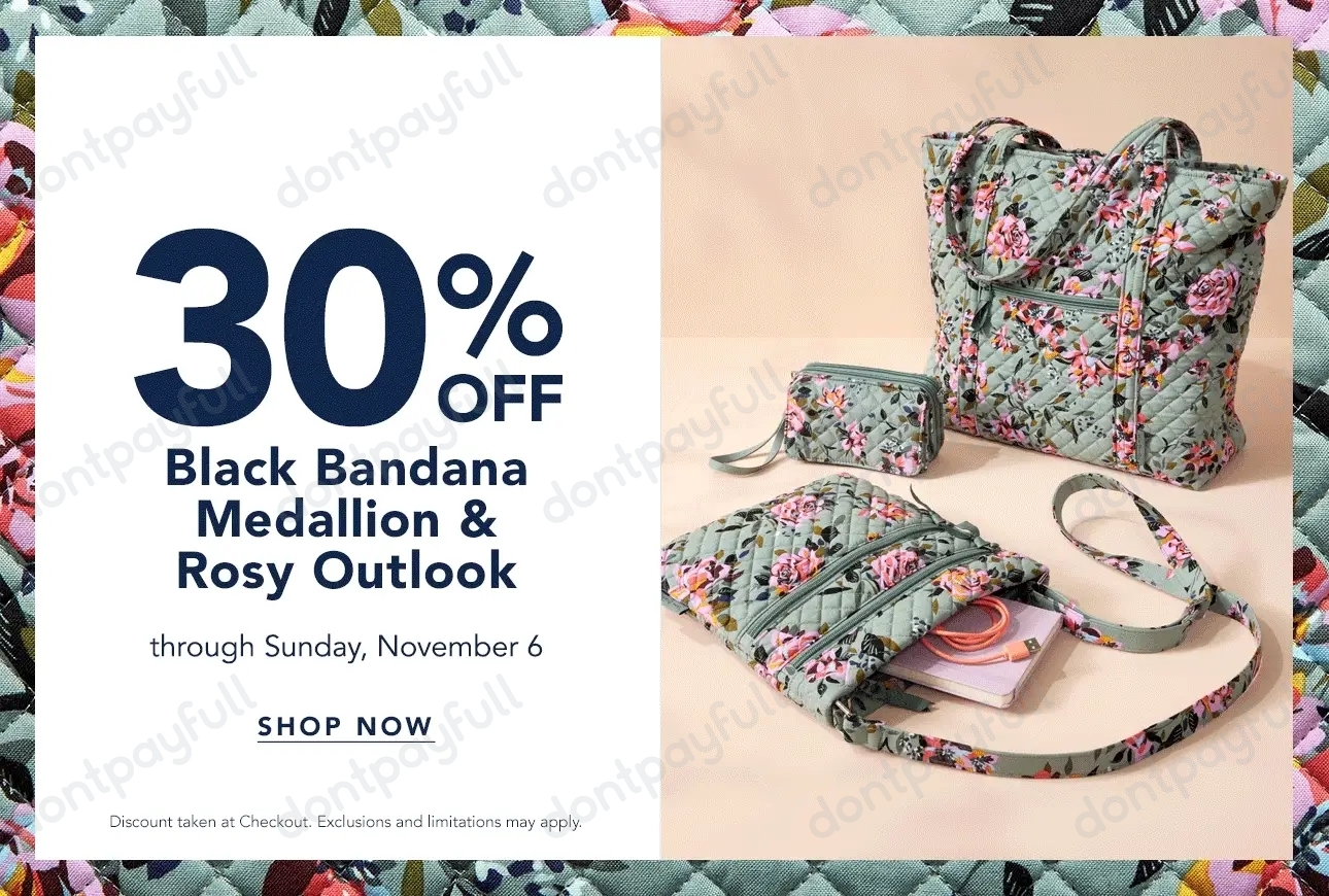 40% Off Vera Bradley Coupons, Promo Codes & Free Shipping