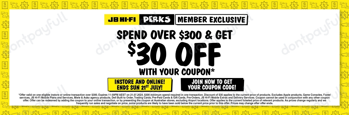 50% Off JB Hi-Fi Coupon, Coupon Codes - August 2024