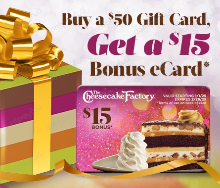 The Cheesecake Factory Coupons (15% Discount) Nov 2024