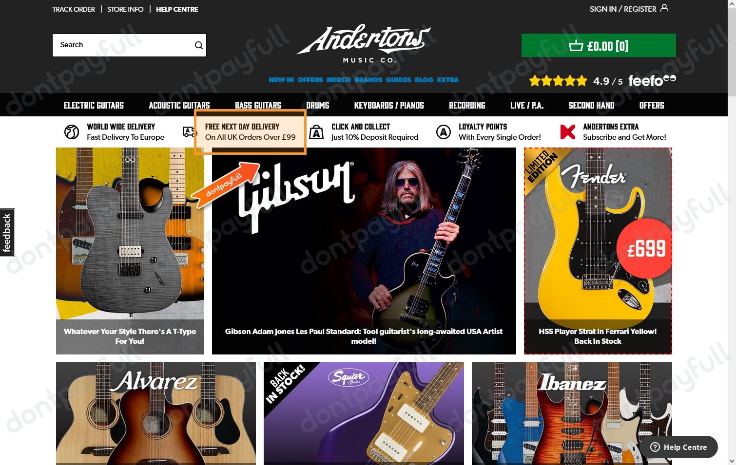 40% Off Andertons Music Coupon, Promo Code - Nov 2022