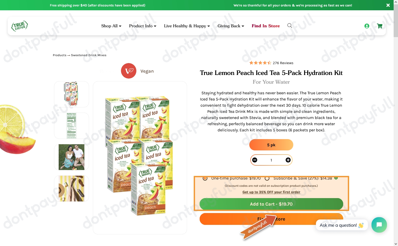 50% Off True Lemon COUPON CODES ⇨ August 2024