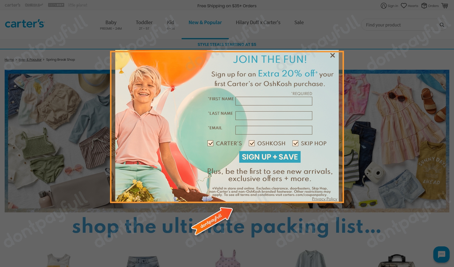 80% Off Carter's Coupon, Promo Codes - July 2023