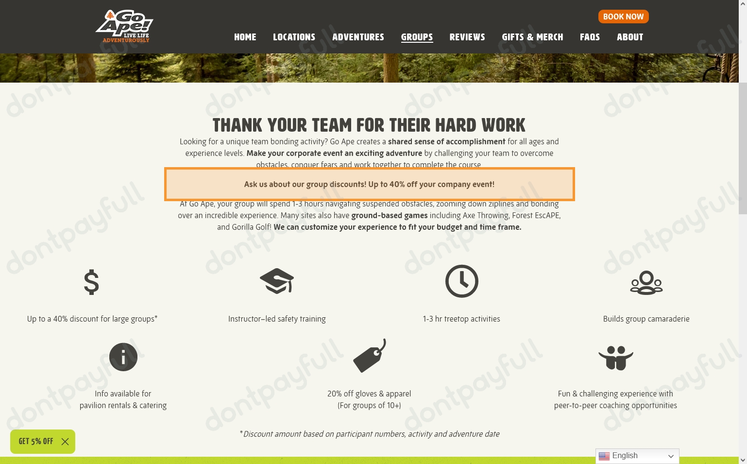 40% Off Go Ape Promo Code, Coupons - September 2023