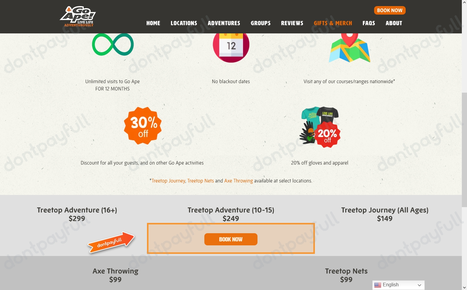 40% Off Go Ape Promo Code, Coupons - November 2023