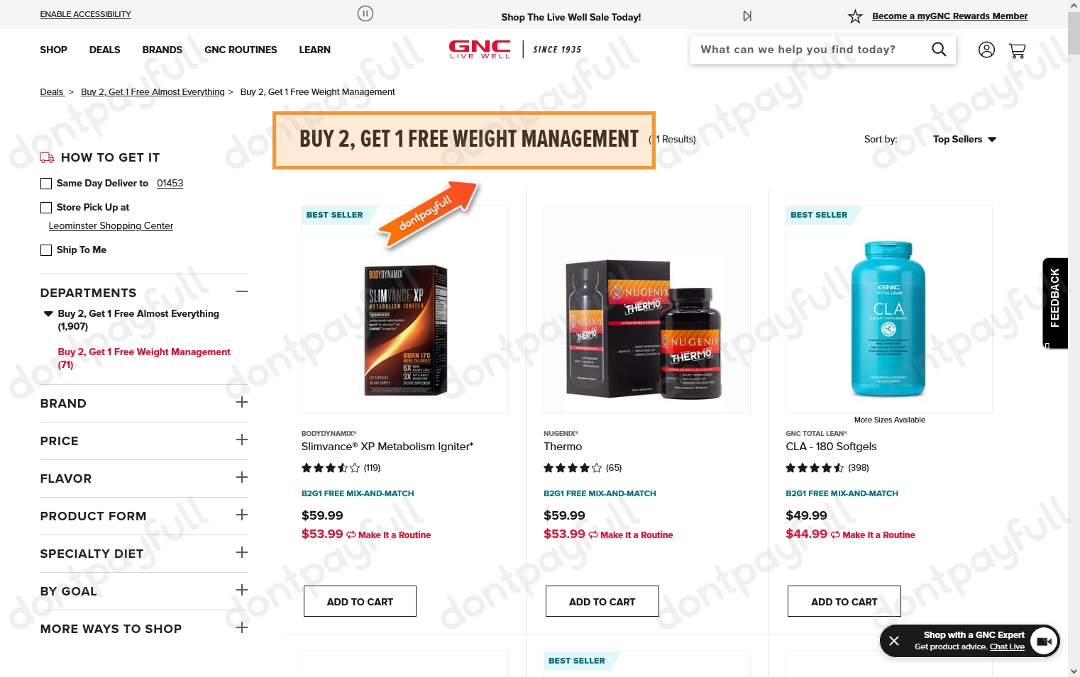 80% Off GNC Promo Codes, Coupon Codes - August 2024