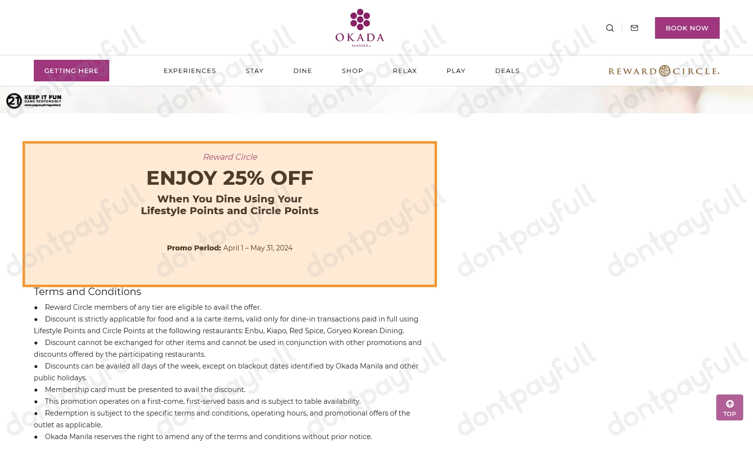 25% Off OKADA Manila PROMO CODE (1 Active) May 2024