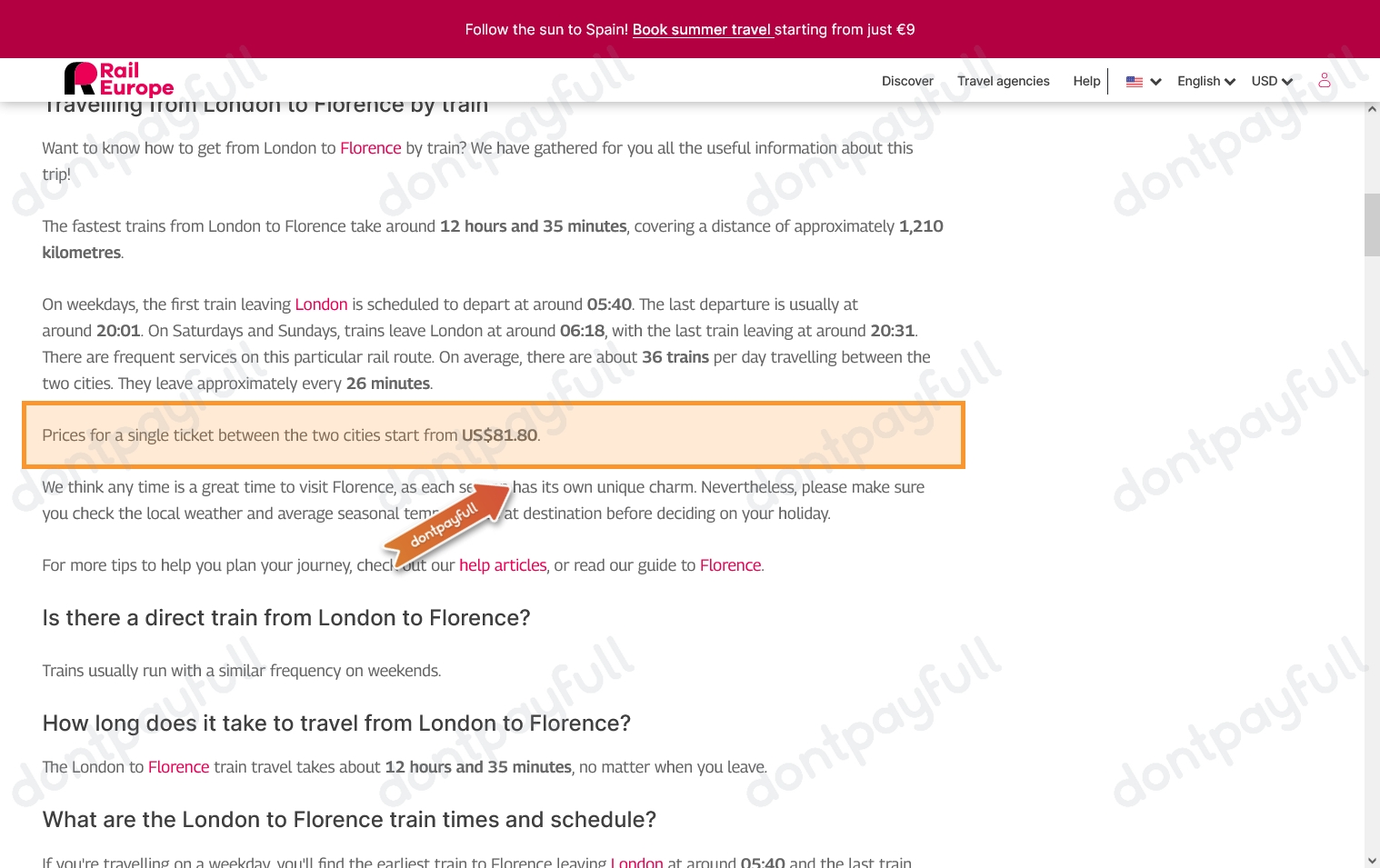 20% Off Rail Europe Voucher Codes - December 2024