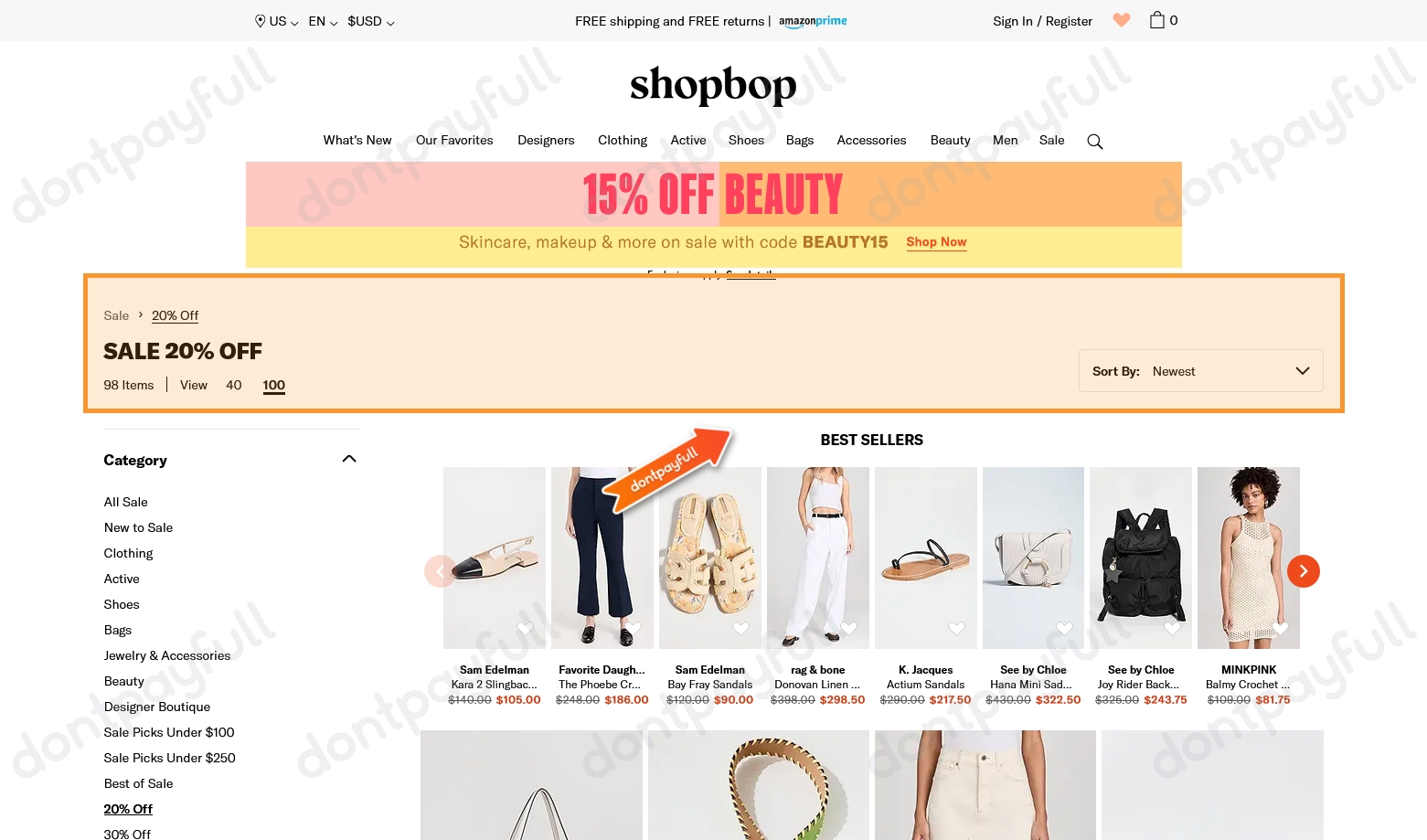 75% Off Shopbop Promo Codes - (43 Active) December 2024