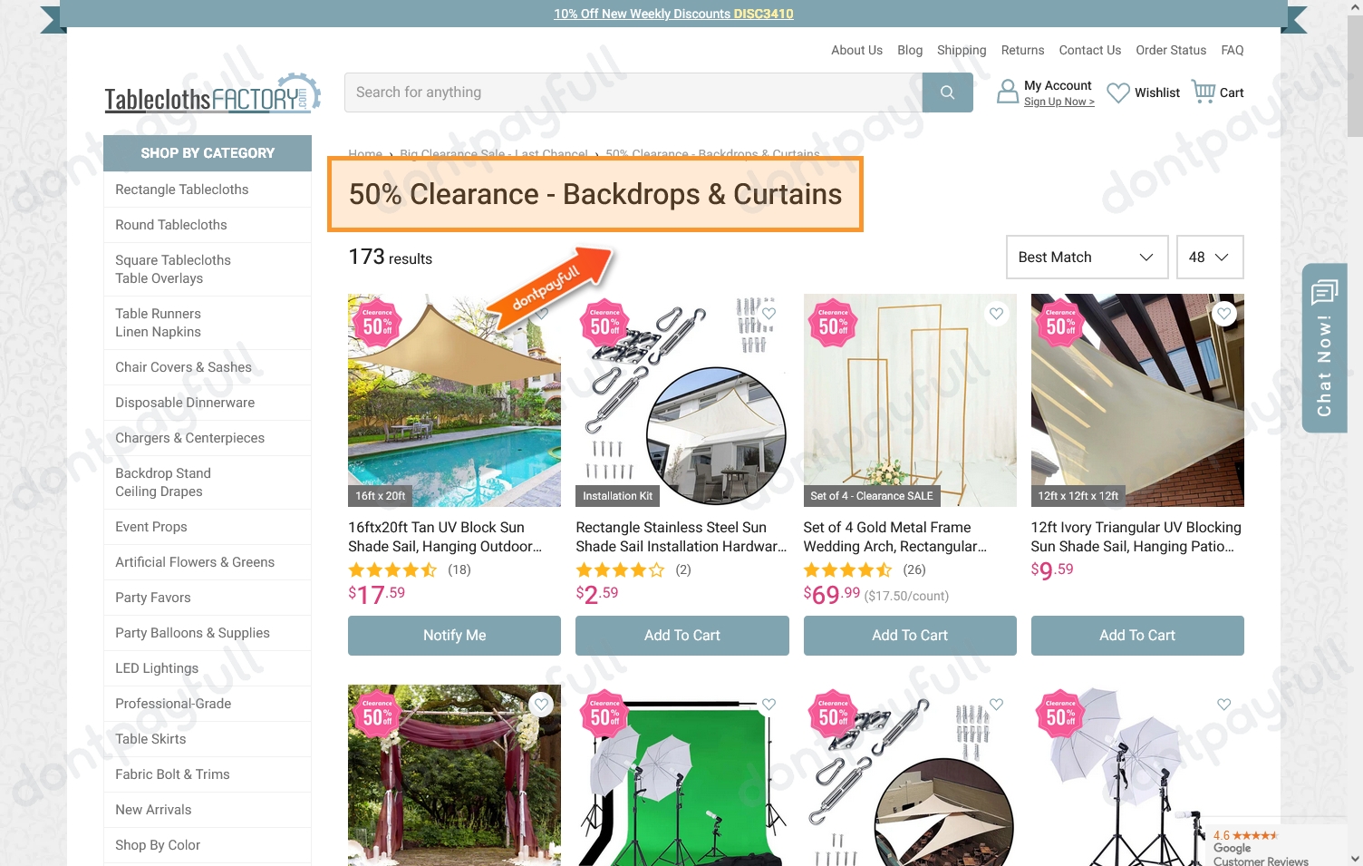 Table Cloths Factory Discount Codes | 20% OFF | Sept. 2024