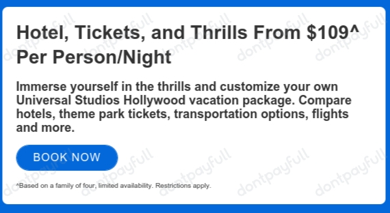 Universal Studios Hollywood Coupons (25% Discount) 2023