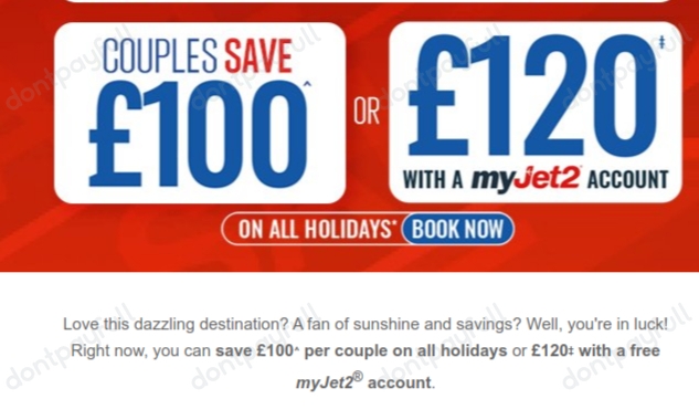 10% Off Jet2holidays DISCOUNT CODES ⇨ August 2024