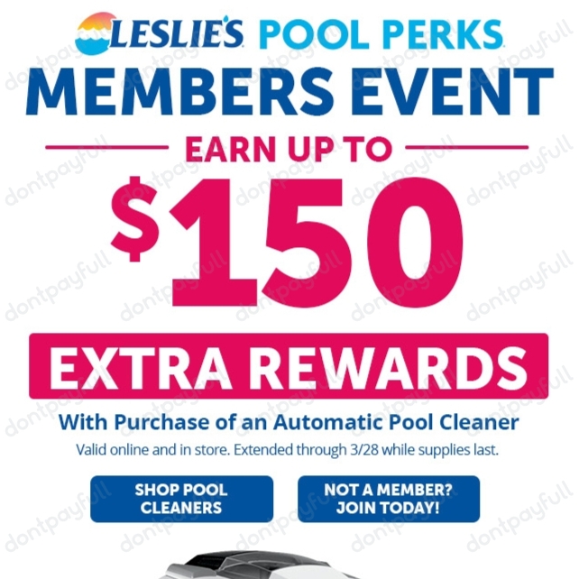 75% Off Leslie's Pool Coupon - (30 Active) March 2024