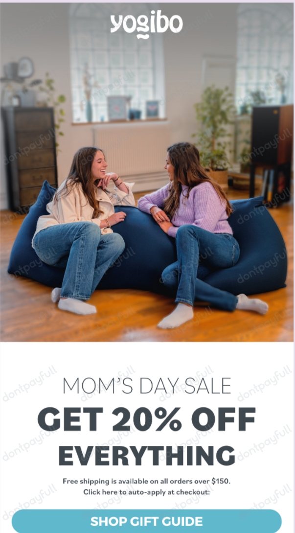 50% Off Yogibo Coupon, Discount Codes - April 2024