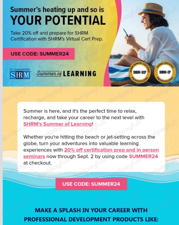 40% Off SHRM Promo Codes, Coupon Codes - August 2024