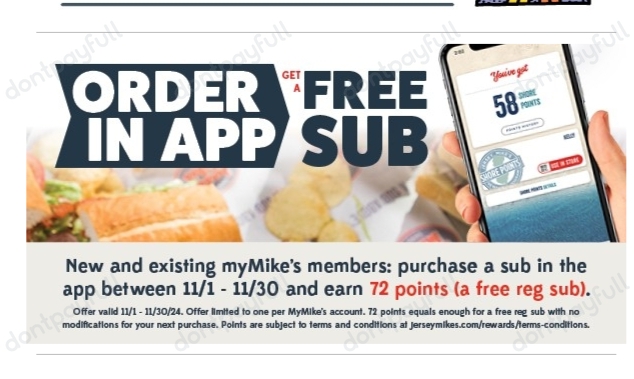 50% Off Jersey Mike's Coupons, Promo Codes - 2024