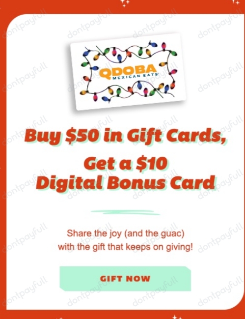 50% Off Qdoba Promo Codes, Coupon Codes - Dec 2024